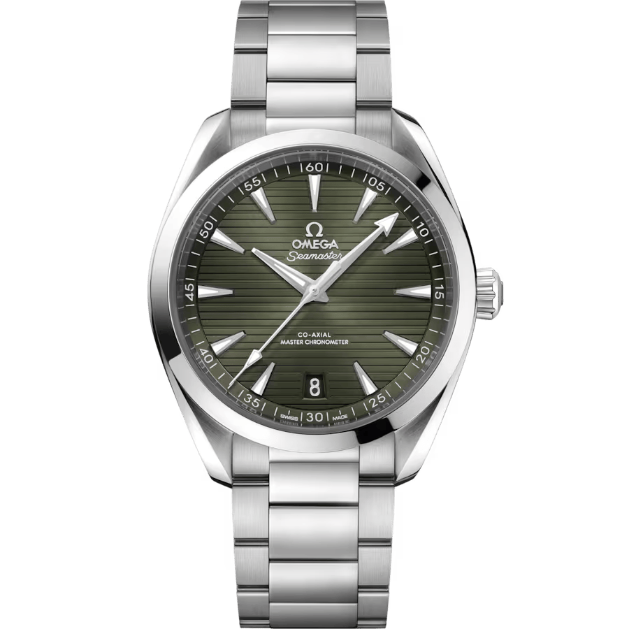 BMP | Omega Seamaster Aqua Terra Silver Metal Green Dial